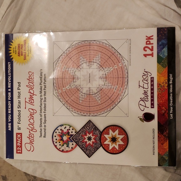 PlumEasy | Office | Hot Pad Interfacing Templates 2 Pack New | Poshmark